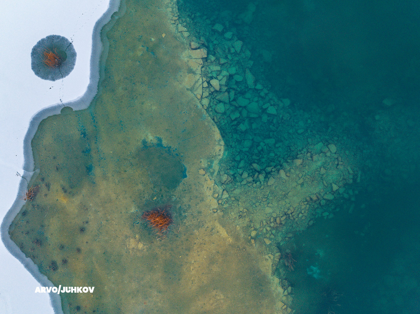 Rummu lake, winter - Arvo Juhkov Originals